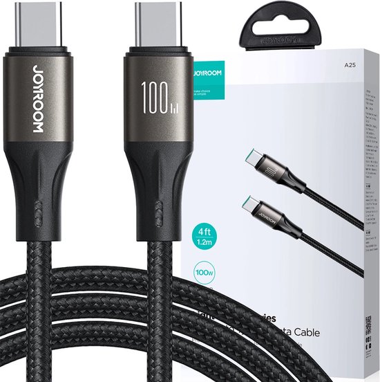 Joyroom - Light-Speed - Series SA25-CC5 100W USB-C/USB-C kabel 1,2m ...