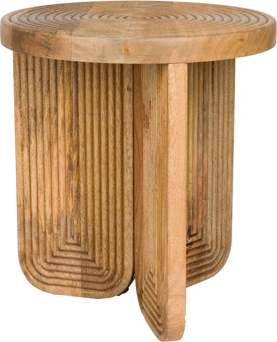 Housecraft Living Maeze Bijzettafel Hout Rond 40 cm - Bruin | bol