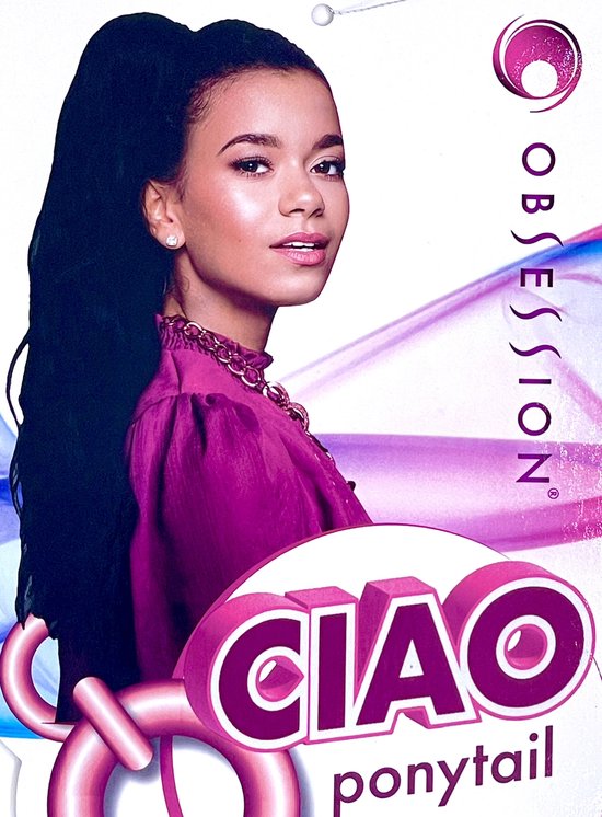 Obsession Drawstring Ponytail Ciao 20″ - 1B OFF BLACK - 50 cm | bol