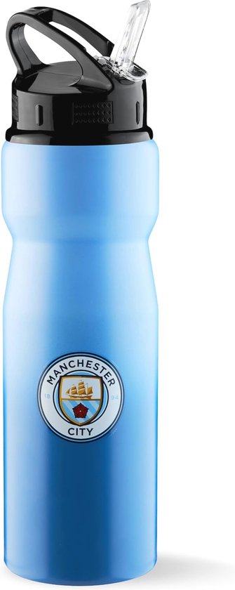 Waterfles met Rietje voor Voetbalfans - Duurzame Aluminium Fles 750 ml ...