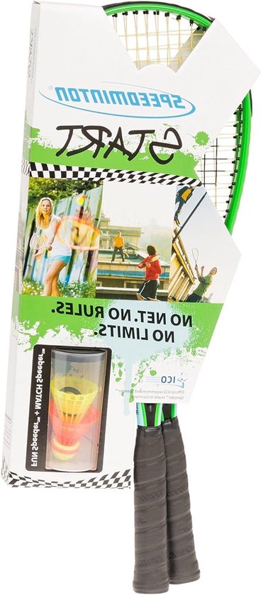 Badminton set Startset alternatief voor beachball-shuttle incl 2 ...