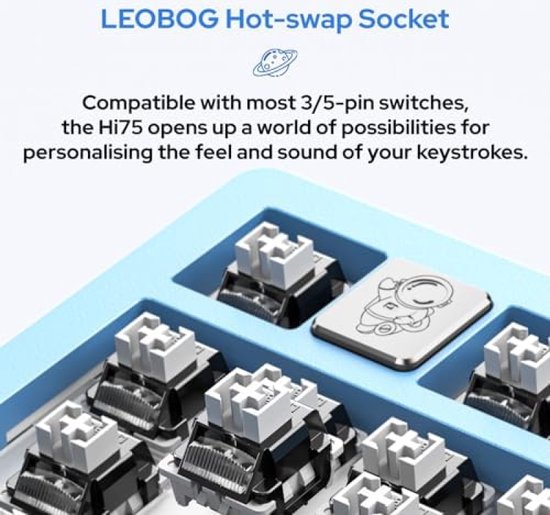 EPOMAKER x LEOBOG Hi75 Gaming Toetsenbord Kit - Aluminiumlegering - Hot ...