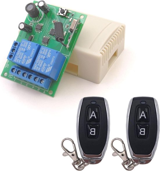 Veilige afstandsbediening schakelaar - universeel draadloze 433Mhz rf ...