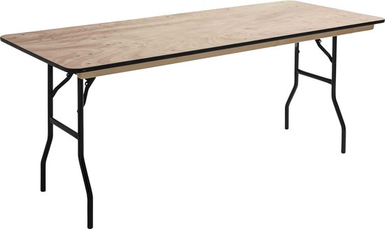 Oviala - Set van 10 inklapbare houten tafels van 180 cm | bol