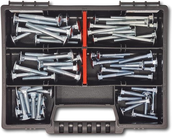 60-delige platte schroeven - S Box // assortimentsdoos schroefkoffer ...
