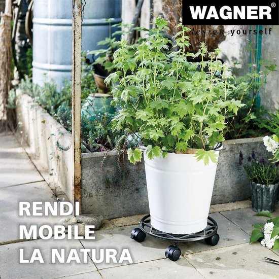 Plantentrolley Ø 29 x 65 cm - Gietijzeren bloementrolley voor binnen en ...
