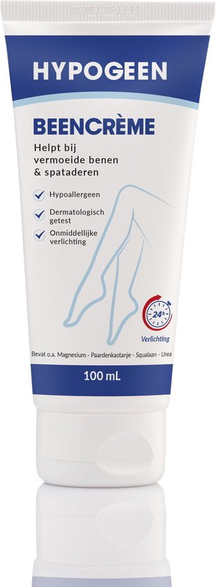 Hypogeen Beencrème - Hypoallergeen - Voor spataderen, onrustige benen ...