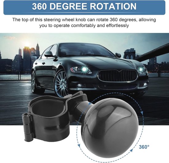Stuurknop Auto Stuurhulp - 360 graden controle - Universele flexibele ...