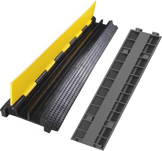 Kabelbrug met 2 Kanalen - 100 x 25 x 5 cm - Kabelbescherming voor ...