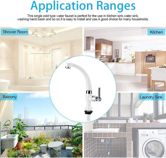 Fonteinkraan - Drinkkraan Enkele Type Koud Water Kraan voor Badkamer ...