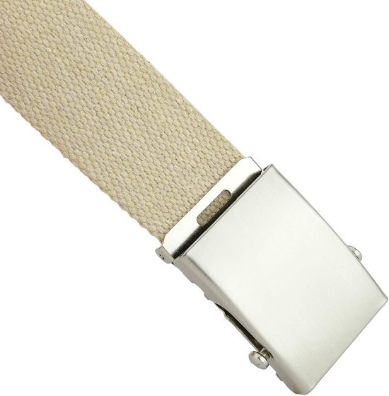 Verschuifbare gesp riem - militaire stijl - heren mode accessoire | bol