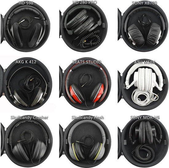Hard shell headset beschermhoes - hoofdtelefoonhoes voor Sennheiser HD ...