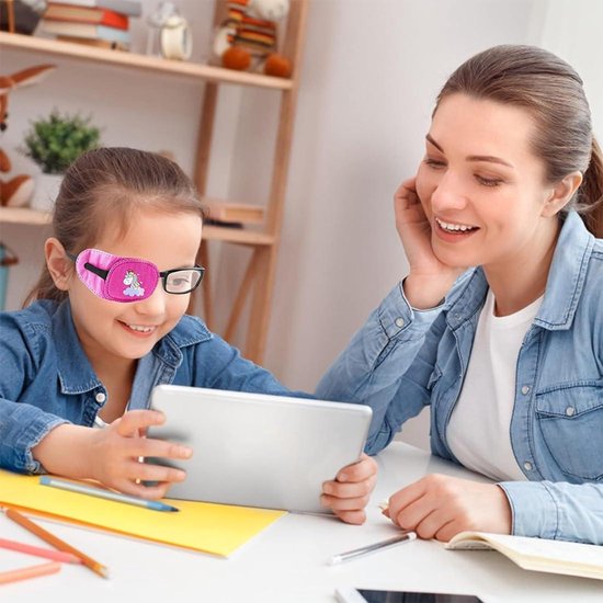 Herbruikbare oogklep medisch vliesstof oogpatches rechter en linker ...