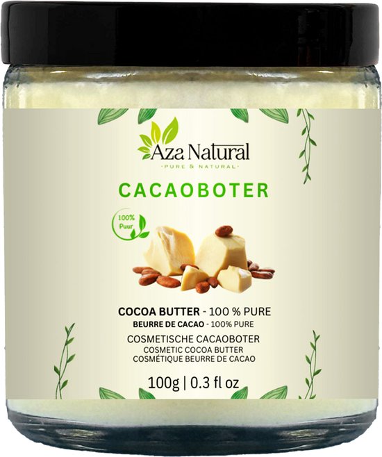 Cacaoboter 100g – 100% Natuurlijke Raw Cocoa Butter – Onbewerkt ...