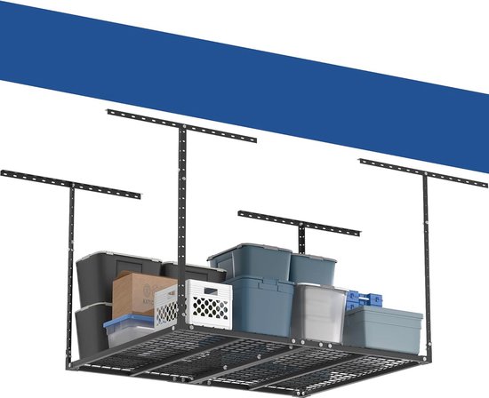 Garage Opslag Rack 3x4FT - Heavy Duty Verstelbaar Plafond Opbergrek ...