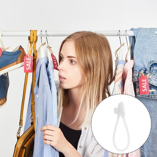 Plastic Bevestigingsmiddelen Hang Tags Clear Tag Snap Kettingen Label ...