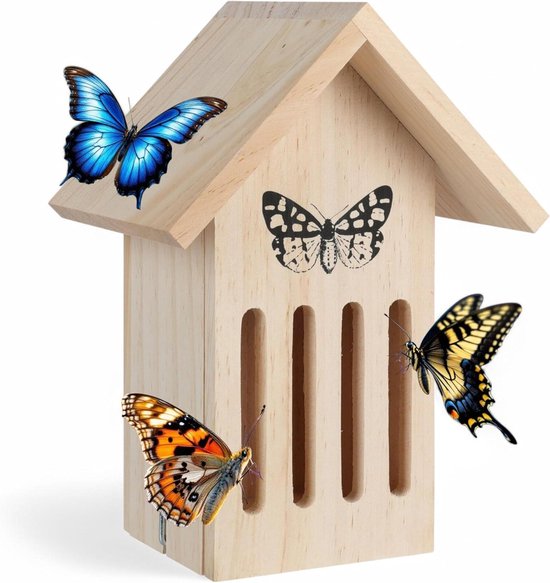 Weatherproof Butterfly House - Insect Hotel for Butterflies with ...
