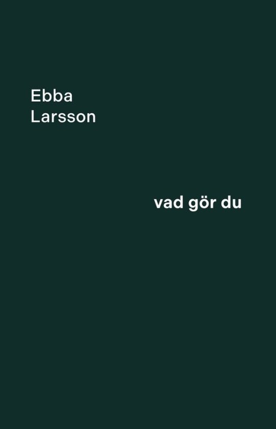 Vad gör du (ebook), Ebba Larsson | 9789181009675 | Boeken | bol
