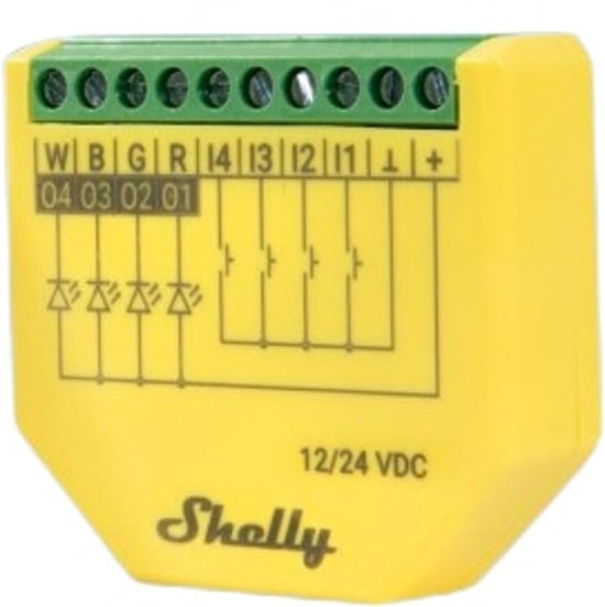 Shelly Shelly Plus RGBW PM Controller Bluetooth, WiFi | bol