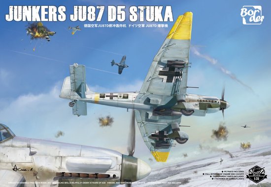 1:35 Border Model BF012 Junkers Ju 87 D5 Stuka - Propeller Vliegtuig ...