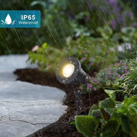 Tuinverlichting - Buitenlamp - Set van 4 - LED-tuinspots - Spotlicht ...