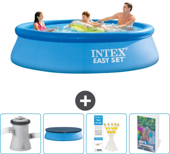 Intex Rond Opblaasbaar Easy Set Zwembad - 305 x 76 cm - Blauw ...