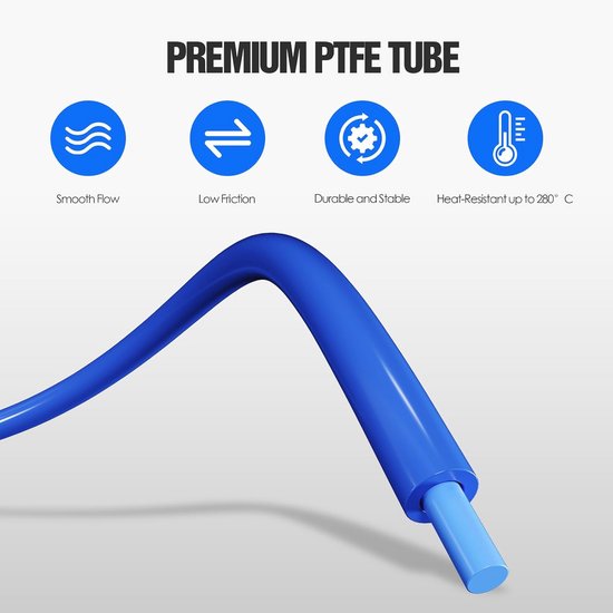 PTFE Bowden Buis voor 3D-printers - 1,75 mm Filament - 2 meter | bol