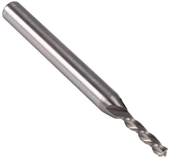 Milling Cutter Diameter 3mm 3 Flutes HSS & Aluminum Shaft Cutter CNC ...