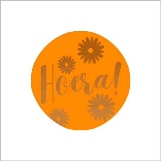 Sticker Hoera! - Verrassing op Elke Rol - 39 mm - 250 stuks | bol