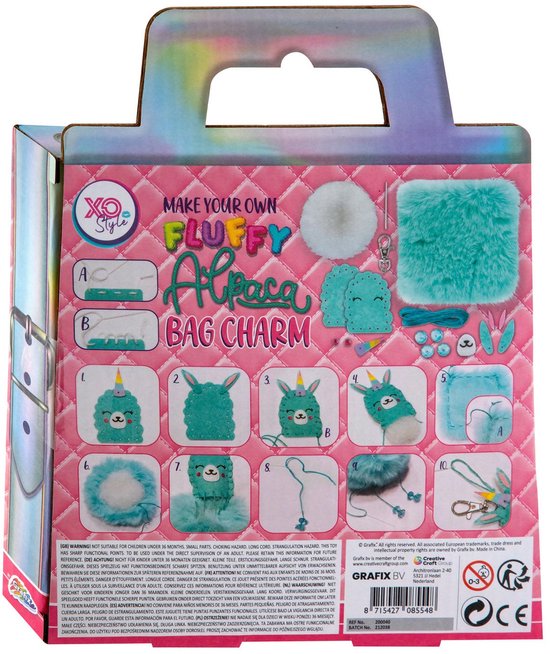 Grafix Make your own fluffy bag charm | bol