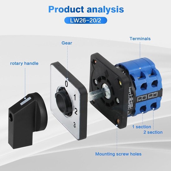Universal Switch Rotary Cam Switch - Toggle Switch Positioning Type ...