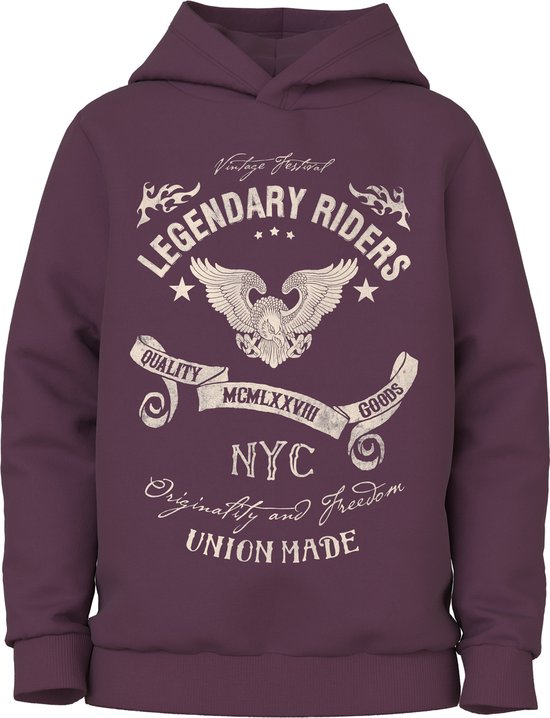 NAME IT NKMVUGO LS SWEAT WH BRU O1 Pull Garçons - Taille 146/152 | bol