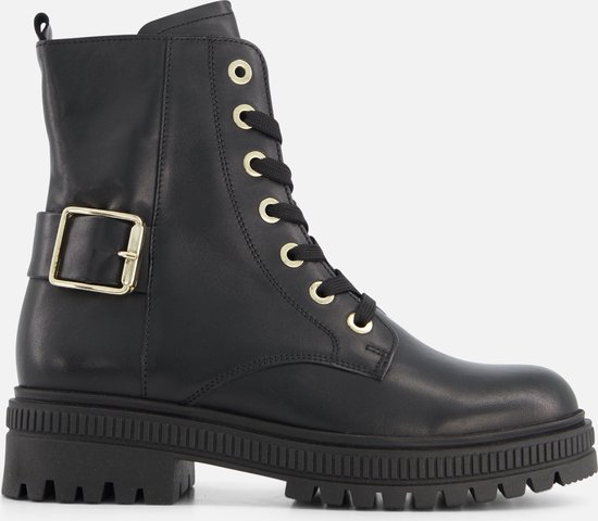 Gabor Veterboots zwart Leer - Dames - Maat 39 | bol