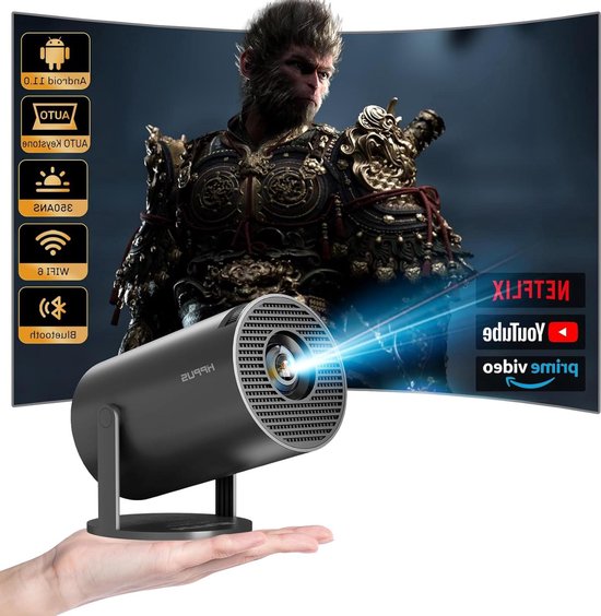 Mini Smart Beamer - 4K Draagbare Projector - Voor Thuisgebruik - 1 stuk ...
