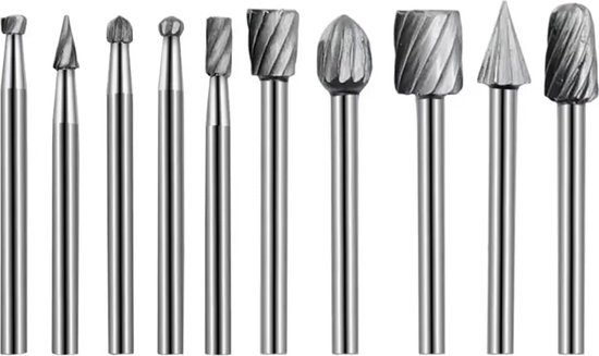 Frezenset - 10-Delig - Mini Houtfreesboren Set - Freesboor ...