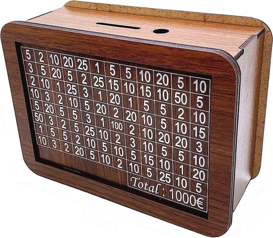 Houten Spaarpot Met Pen - Herbruikbare Spaarpot Voor Gemakkelijk Sparen ...