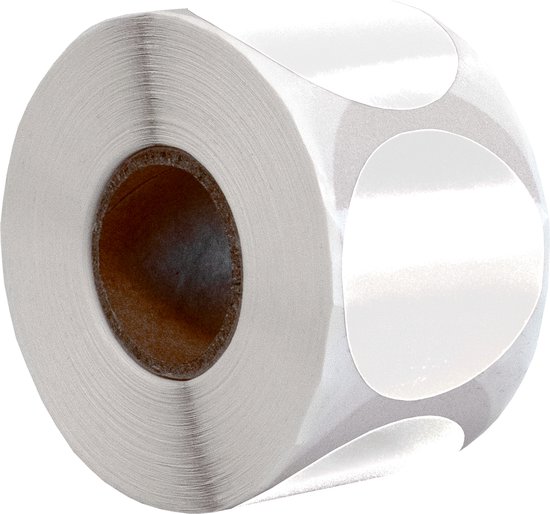 DULA Etiketten Rond - Wit - 35mm - 500 Stickers op rol - Sluitzegel ...