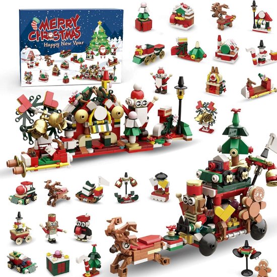 Kerst Advent Kalenders 2024 – 24 Dozen Bouwstenen Met Kerstthema ...