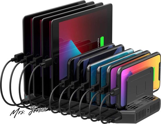 Mrs. Jones 10-poorts USB multi laadstation voor mobiele telefoon en ...