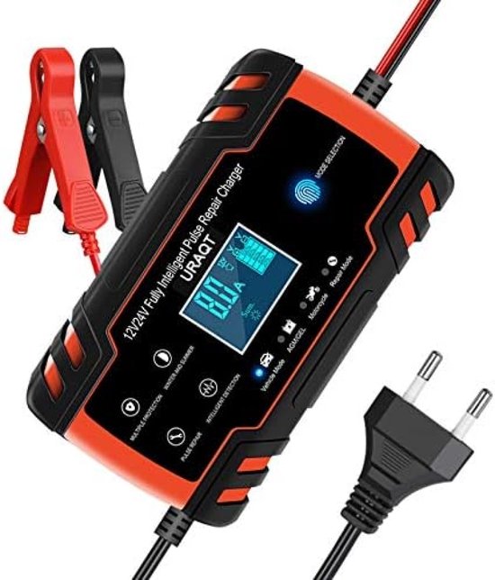 Auto-acculader, 8A 12V / 24V, volautomatisch, intelligente ...