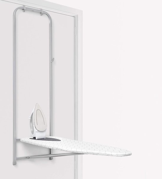 Strijkplank voor muur, deur en kast met siliconestructuur - Grijs ...