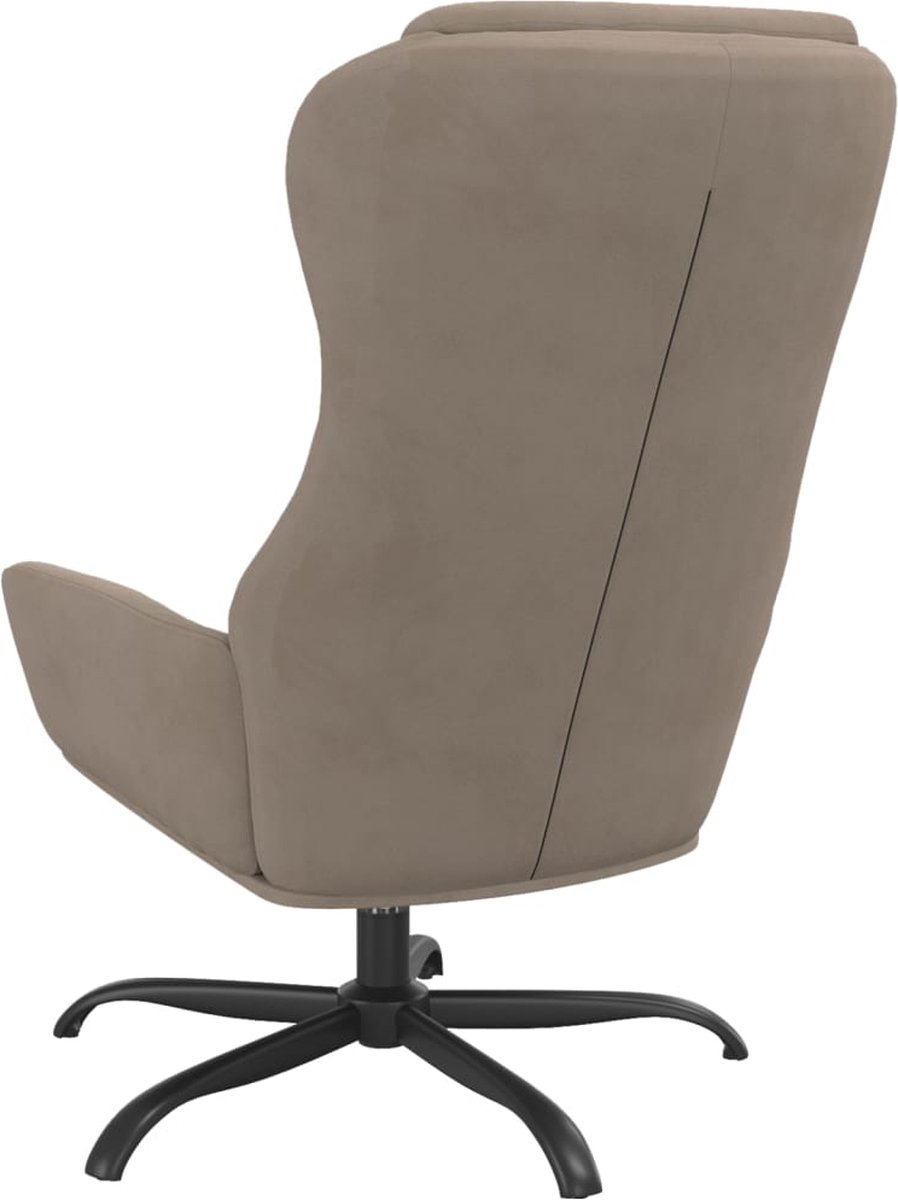 Prolenta Premium - Relaxstoel kunstsuède taupe- Fauteuil - Fauteuils ...