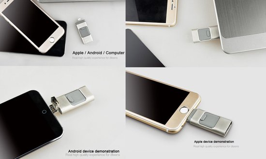 USB Flash Drive USB 3.0 256GB - Micro USB Naar USB Type A -Voor iPhone ...