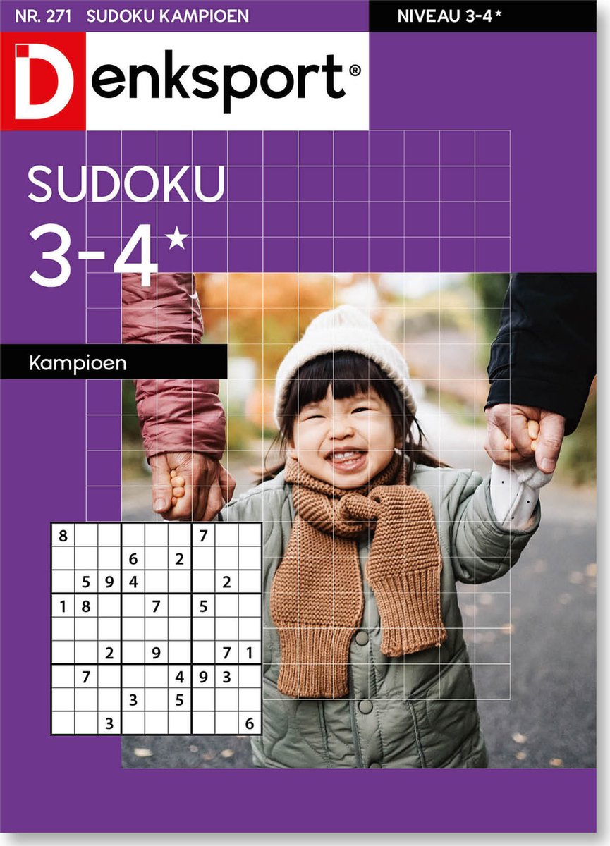 Denksport Puzzelboek Sudoku 3-4* kampioen, editie 271 | bol