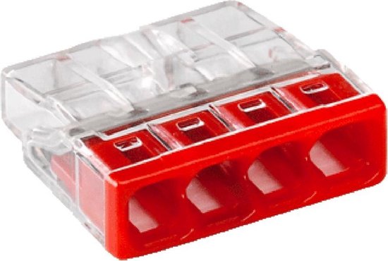 WAGO - Lasklem 4-voudig 0,5-2,5 mm² 2273-204 - 25 stuks | bol