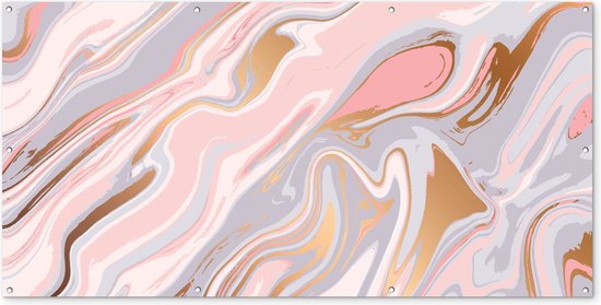 Schuttingposter Marmer - Pastel - Abstract - Patronen - 200x100 cm ...