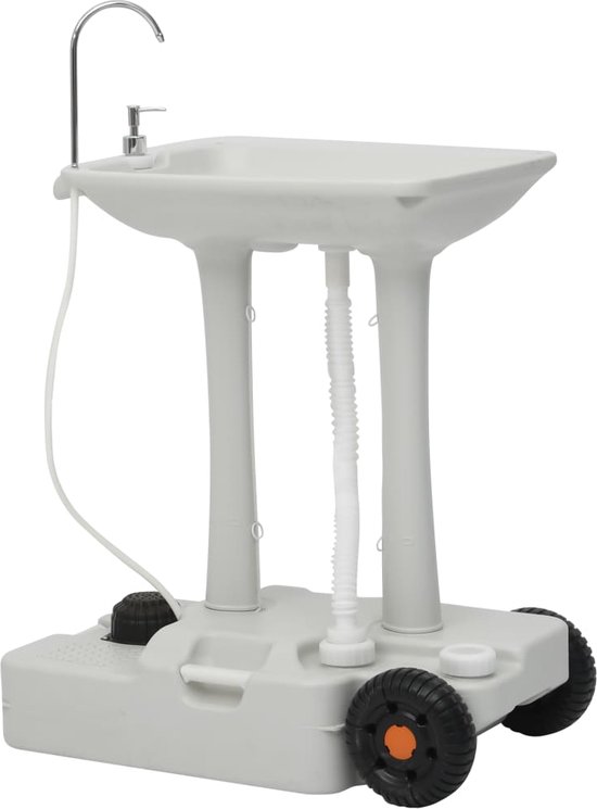 vidaXL Campingtoilet en wasbak set draagbaar | bol.com