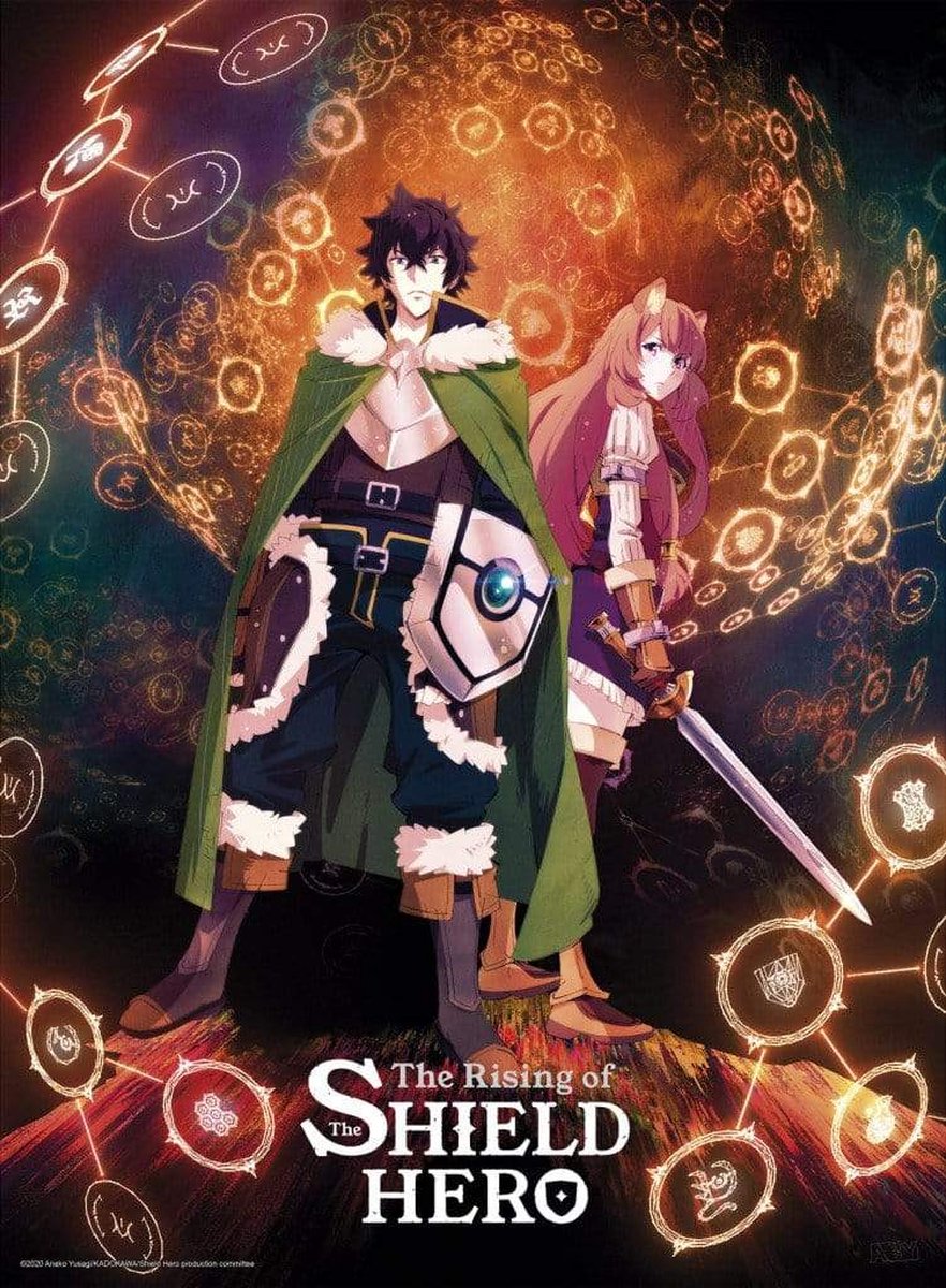 ABYstyle The Shield Hero Naofumi and Raphtalia Poster - 38x52cm | bol.com