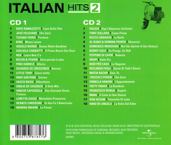 Various Artists - Italian Hits Vol. 2 (CD), various artists | CD (album ...