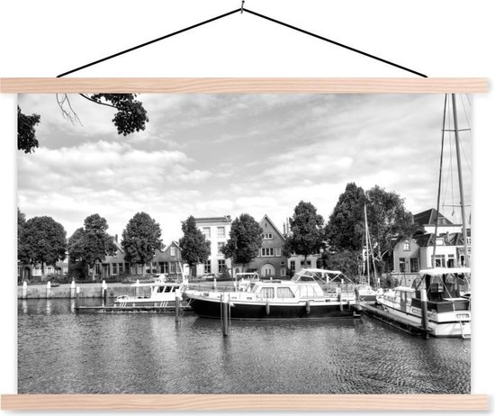 Posterhanger incl. Poster - Schoolplaat - Grote boten dobberen in de ...